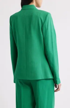 TAHARI ASL One-button Blazer - Clover