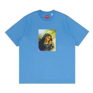 Supreme Mary Rhinestone Short-sleeve Top 'light Royal - Blue
