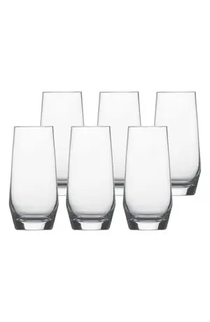 SCHOTT ZWIESEL Pure Set Of 6 Long Drink Cocktail Glass