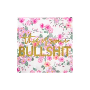JOLLITY & CO This Is Some Bullshit" Cocktail Napkins
