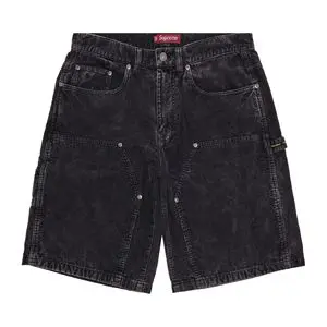 Supreme Washed Corduroy Double Knee Painter Short - Black