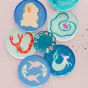 JOLLITY & CO Zodiac Themed Dessert Plates