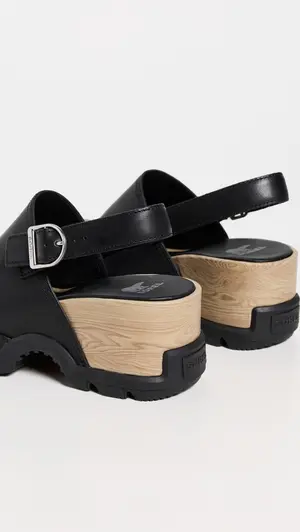 Sorel Roam'n Rvt Clogs - Black/black