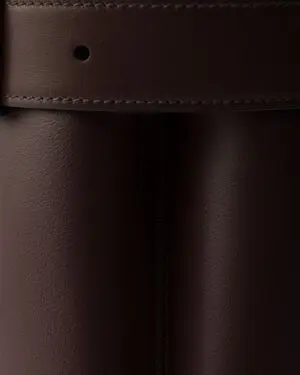 Prada Buckle Small Leather Handbag - Brown