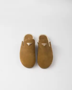 Prada Suede Mules