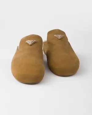 Prada Suede Mules