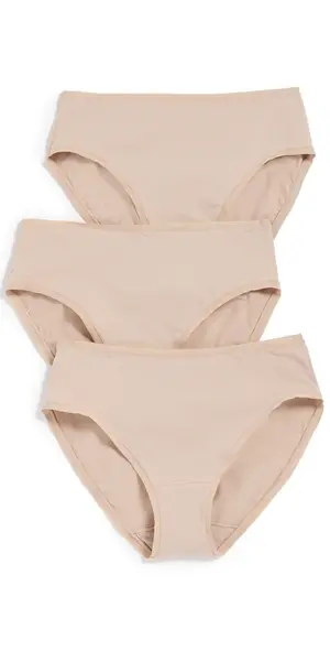 Natori Bliss Bare Cotton Hipster 3 Pack - Café