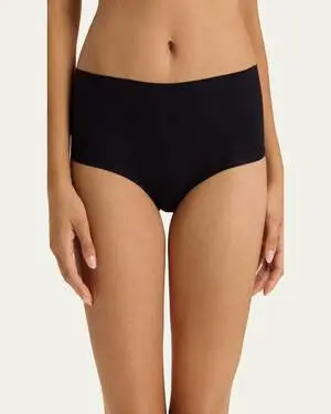 Hanro Invisible Cotton Full Mid-rise Briefs - Powder