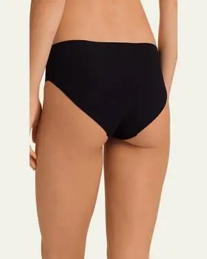 Hanro Invisible Cotton High-cut Briefs - Black