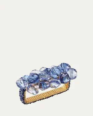 KIM SEYBERT Pop Rocks Napkin Ring Navy/blue