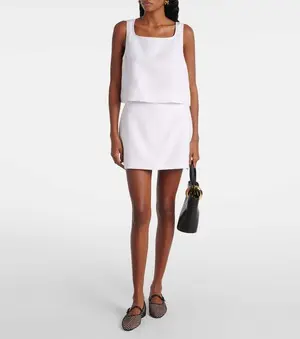 Posse Alice Linen Mini Skirt - White
