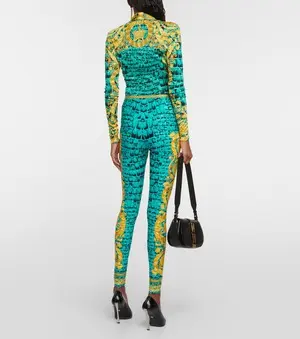 Versace Regalia Baroque Jersey Leggings