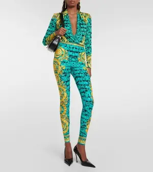Versace Regalia Baroque Jersey Leggings