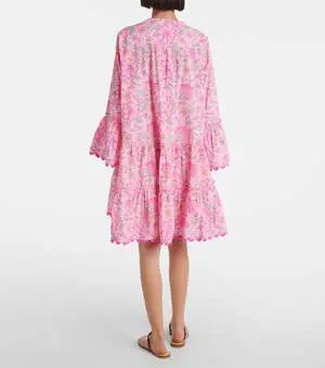 JULIET DUNN Printed Cotton Minidress