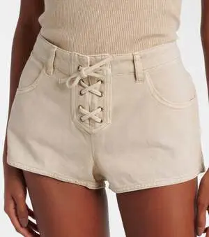 Isabel Marant Étoile Delma Denim Shorts - Black