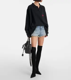 Balenciaga Laurel Classic Cotton Piqué Polo Shirt