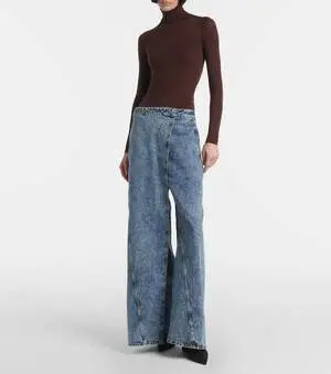 Alaïa Long Sleeve Jersey Top