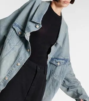 Balenciaga Oversized Denim Trucker Jacket