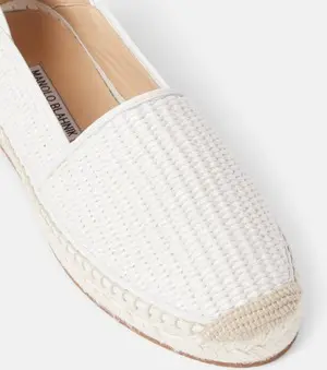 Manolo Blahnik Raffia Espadrilles