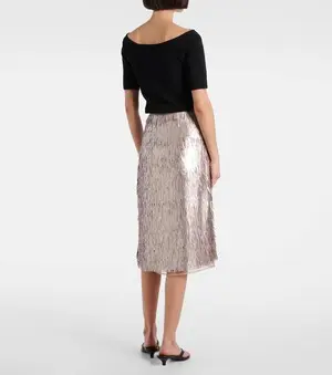 RÓHE Sequined Pencil Skirt