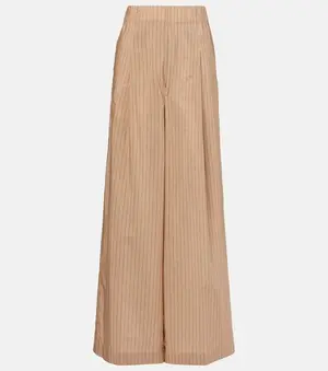 Dries Van Noten Striped Cotton-blend Palazzo Pants