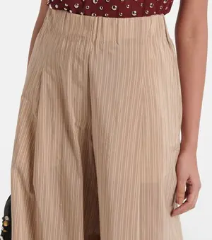 Dries Van Noten Striped Cotton-blend Palazzo Pants