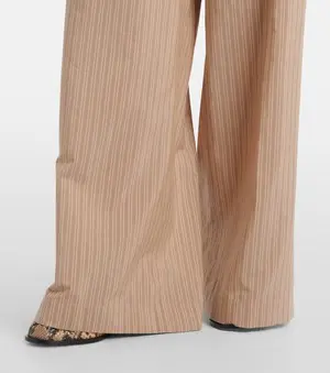 Dries Van Noten Striped Cotton-blend Palazzo Pants