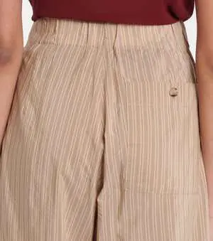 Dries Van Noten Striped Cotton-blend Palazzo Pants