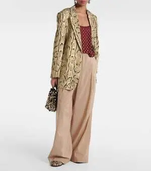Dries Van Noten Striped Cotton-blend Palazzo Pants