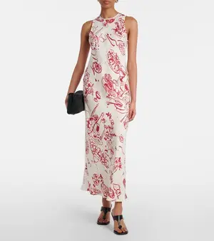 Asceno Printed Maxi Dress