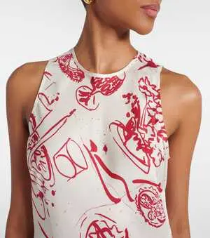 Asceno Printed Maxi Dress