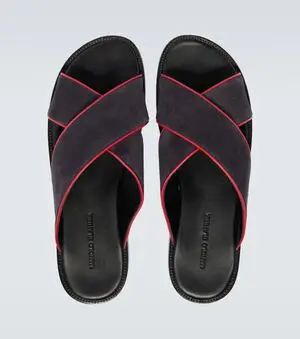 Manolo Blahnik Otawi Suede Sandals