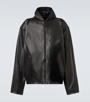 Balenciaga Hooded Leather Blouson