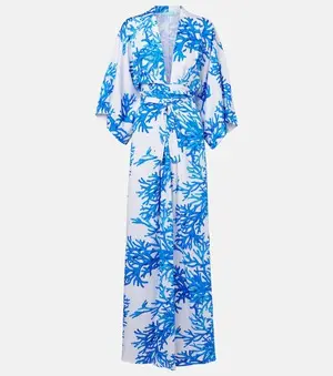 Melissa Odabash Eloise Printed Maxi Dress - Blue