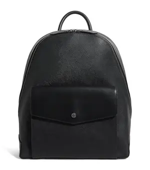 Harrods Saffiano Leather Backpack