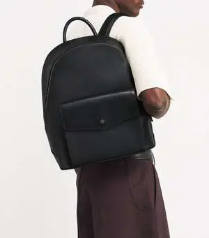 Harrods Saffiano Leather Backpack
