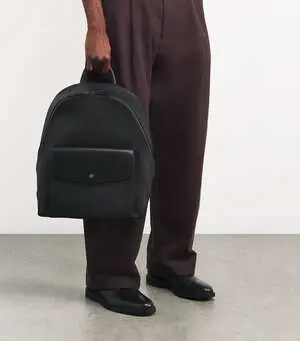 Harrods Saffiano Leather Backpack