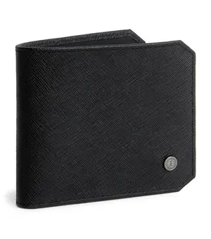 Harrods Saffiano Leather Bifold Wallet - Black