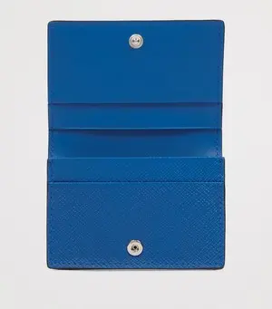 Smythson Panama Leather Folded Card Holder