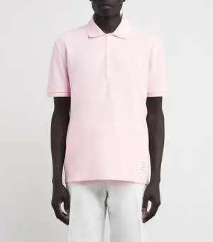 Thom Browne Cotton Appliqué Polo Shirt