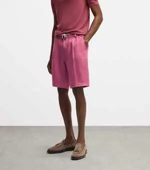 BOSS Linen Tapered Short