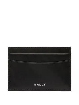 Bally Deco Leather Card Holder - Black