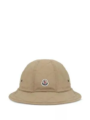 Moncler Logo-patch Bucket Hat - Neutrals