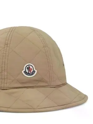 Moncler Logo-patch Bucket Hat - Neutrals