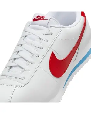 Nike Cortez Leather Sneakers - White/red