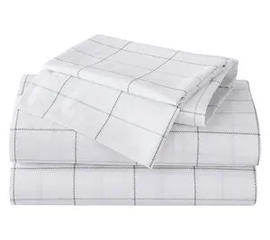 Eddie Bauer Northern Plaid Grey King Sheet Set - One-color