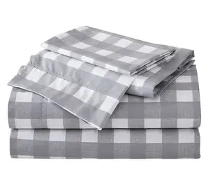 Eddie Bauer Lakehouse Plaid Stone King Sheet Se T - One-color
