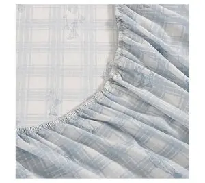 Eddie Bauer Methow Plaid Blue King Sheet Set