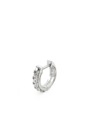 Emanuele Bicocchi Crystal Hoop Earring - Silver