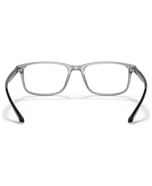 Emporio Armani Rectangle Eyeglasses - Transparent Gray